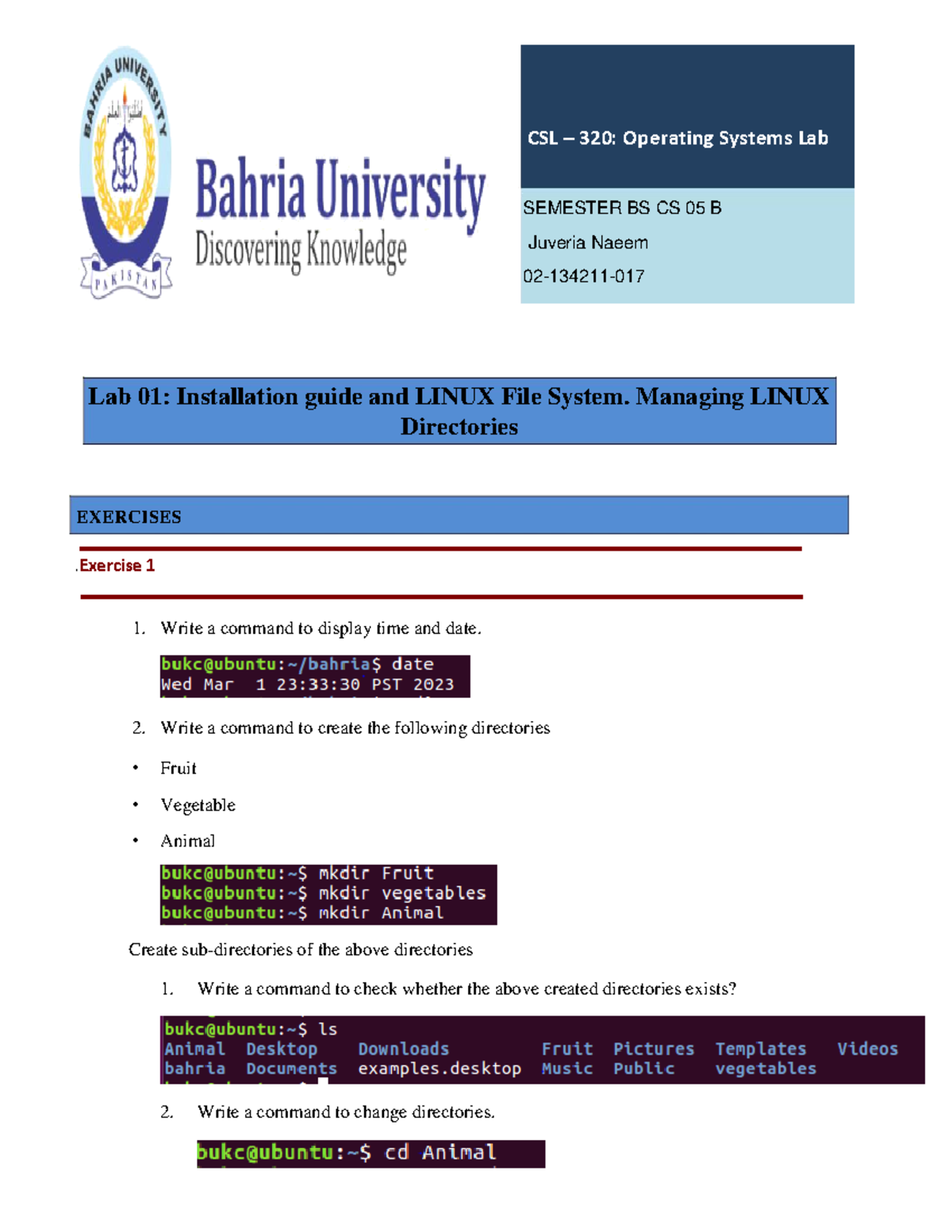OS LAB 1 - these are my lab performance - Lab 01: Installation guide ...