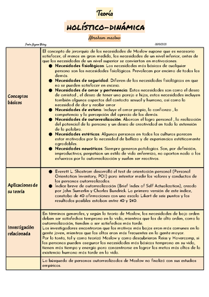 Robert Mc Crae y Paul Costa - Resumen bibliográfico. - La teoría de los ...