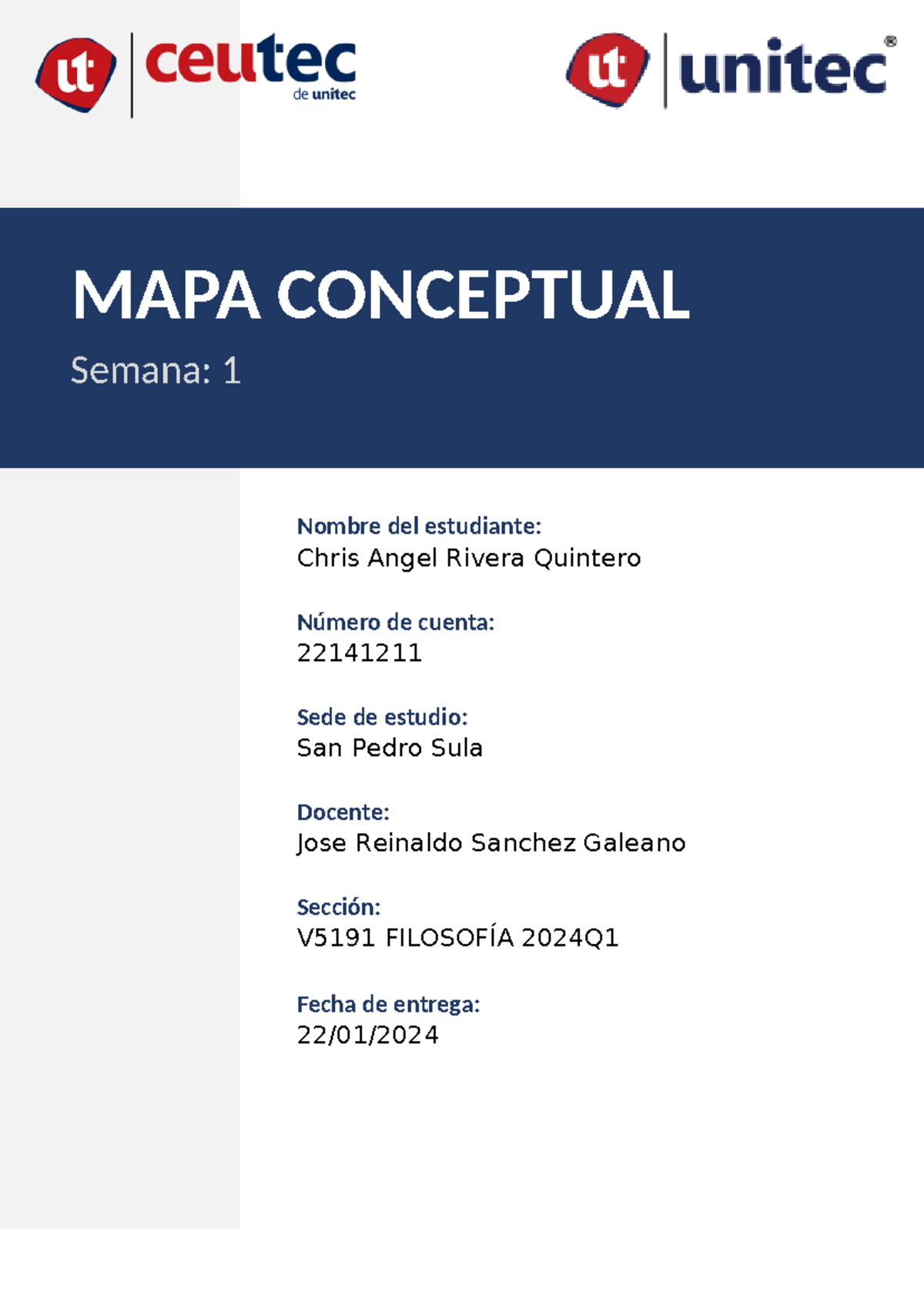 S1- Tarea 1.1 Mapa conceptual - Nombre del estudiante: Chris Angel ...