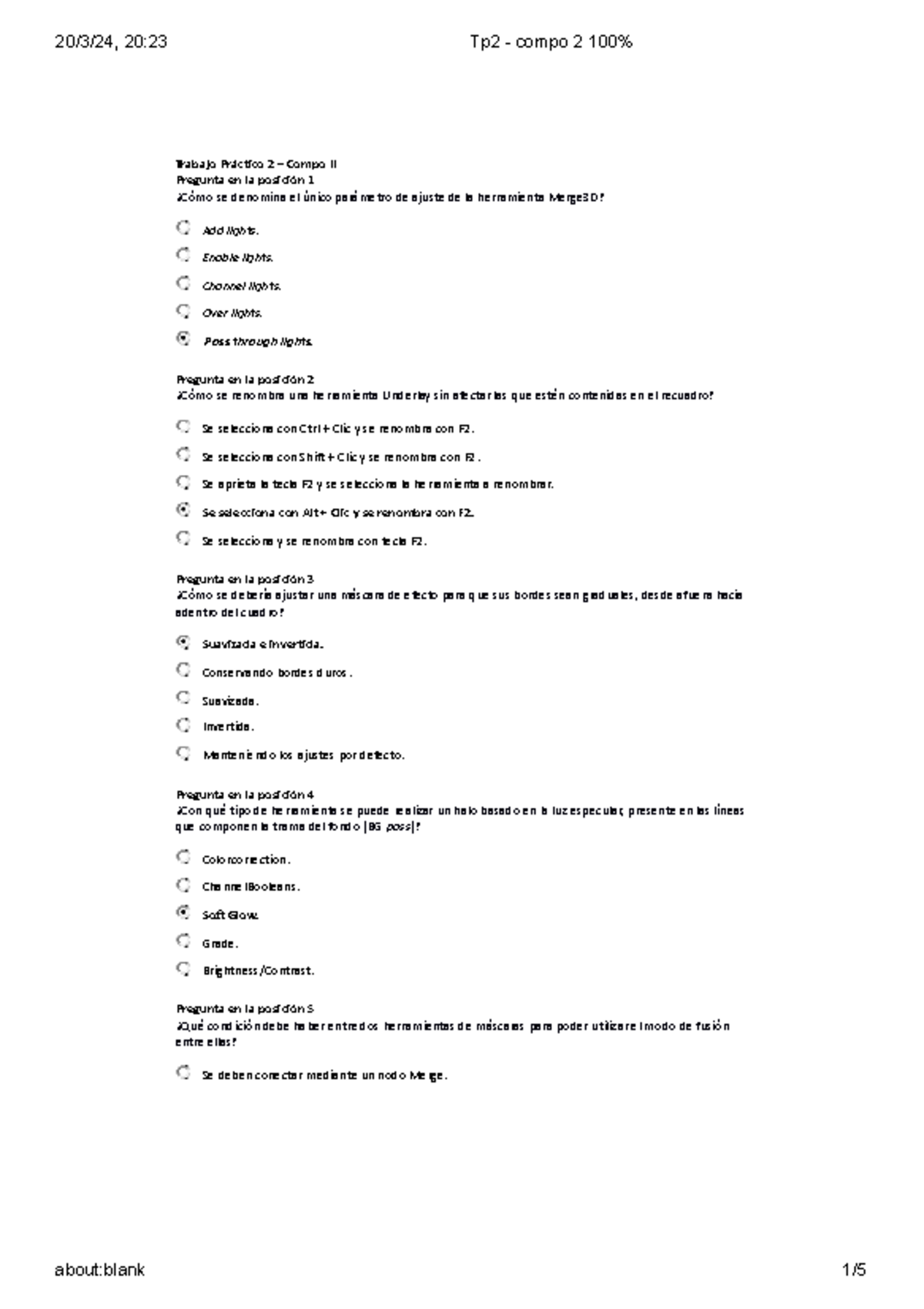 Tp2 - compo 2 100% - tp2 100 - Trabajo Práctico 2 – Compo II Pregunta ...