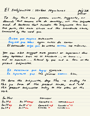 Subjunctive activity - Act. pig 139 haga tengan 3 7 Clentando (1/13 ...