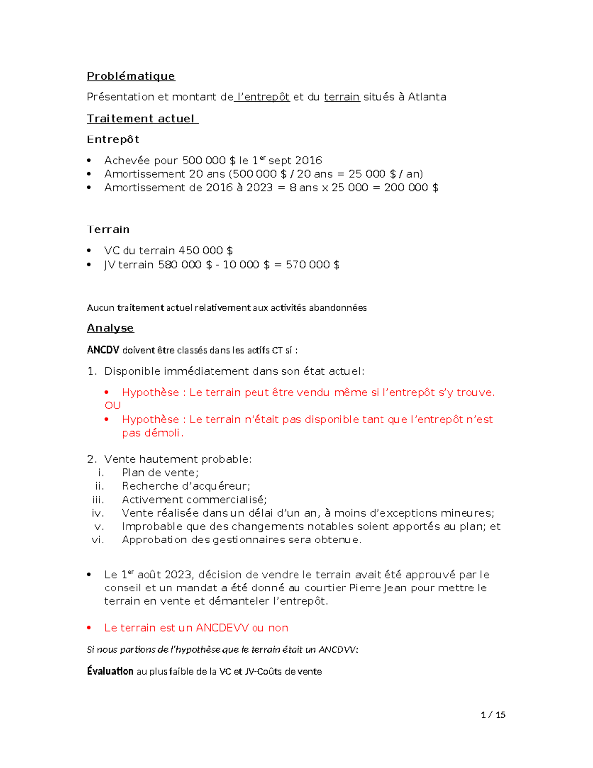 Solution - Deco Plus - A2023 - Problématique Présentation et montant de ...