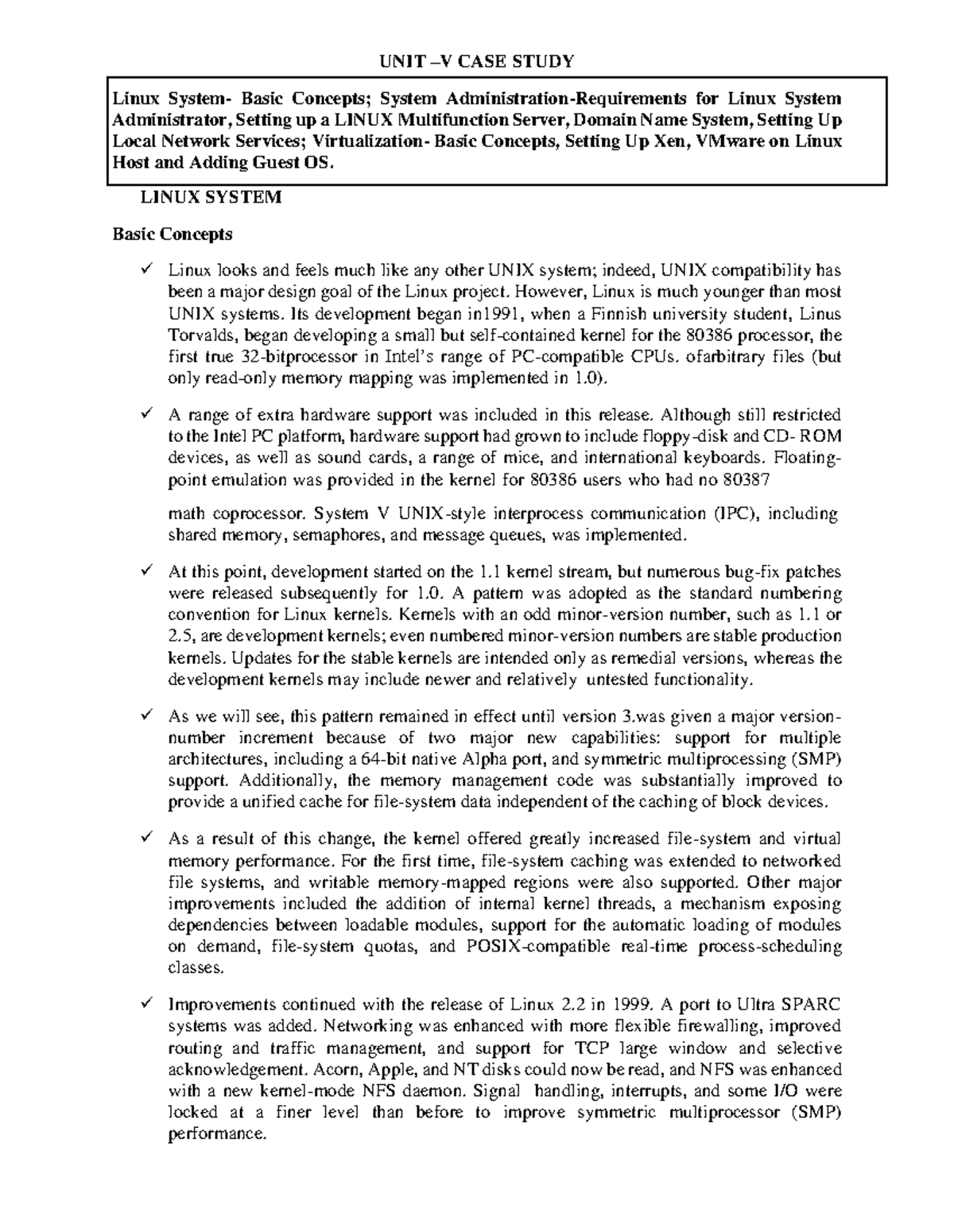 Cs 8493 Os Unit 5 Notes Operating Systems Cs8493 Operating Systems Cs8493 Operating Systems