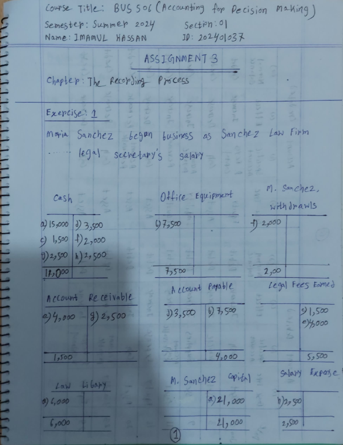 Assignment 3 Imamul Hassan 202401037 Course Title Bus 5ol Aecounting For Pe Cision Msking