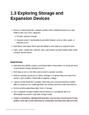 IT190 Module 1 Assessment - IT190M1-1 Hardware Components Purdue ...