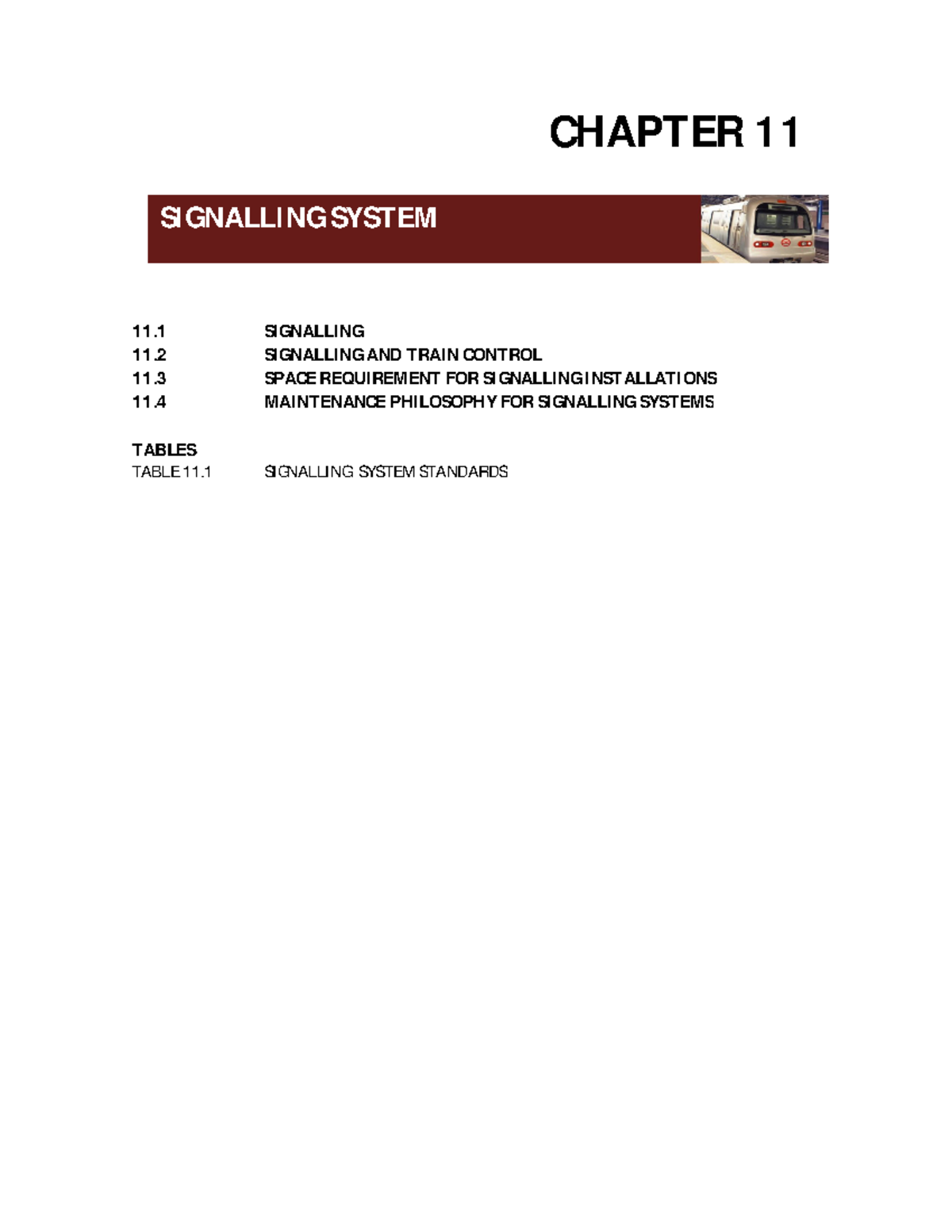 Chapter 11 - Read it - CHAPTER 11 11 SIGNALLING 11 SIGNALLING AND TRAIN ...