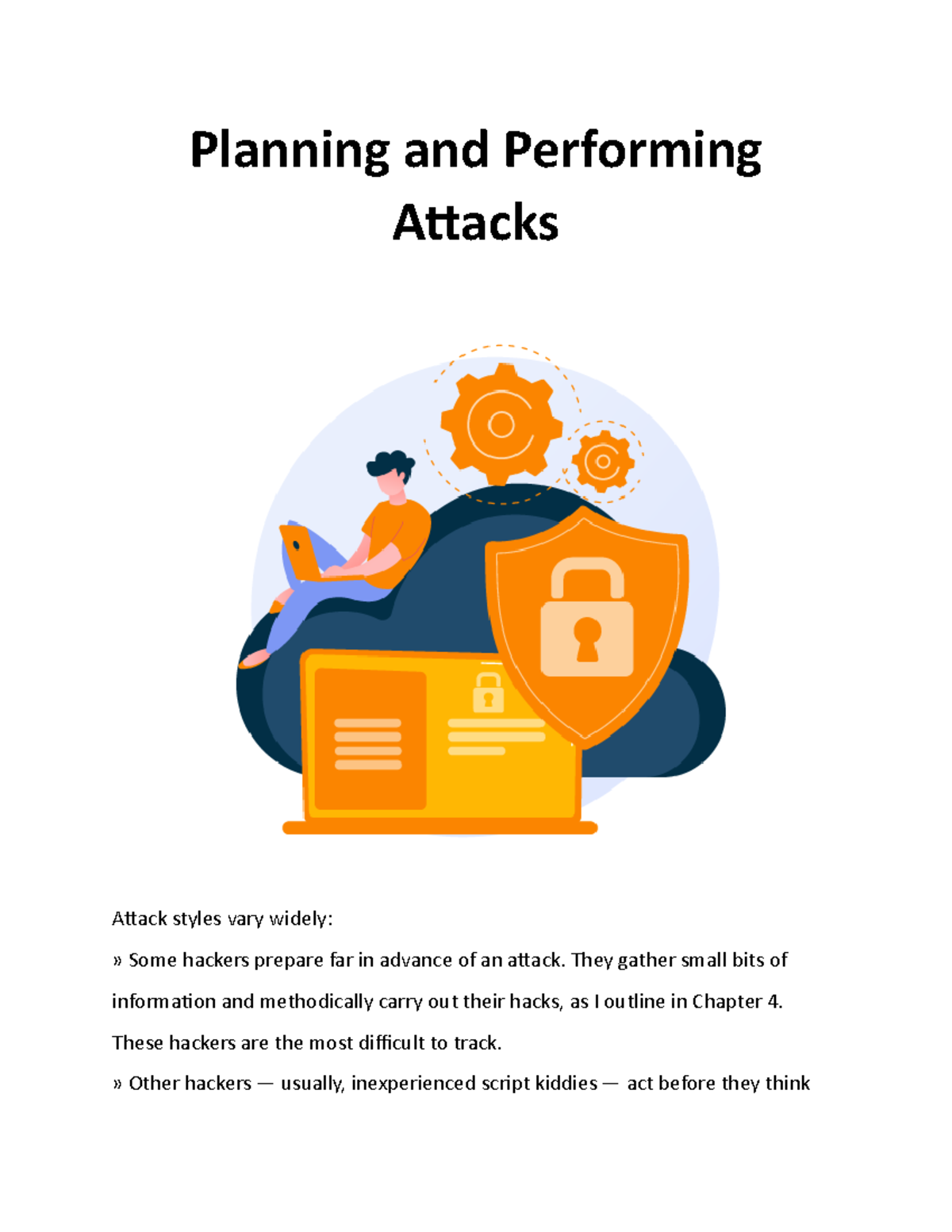 Planning and Performing Attacks - Planning and Performing Attacks ...