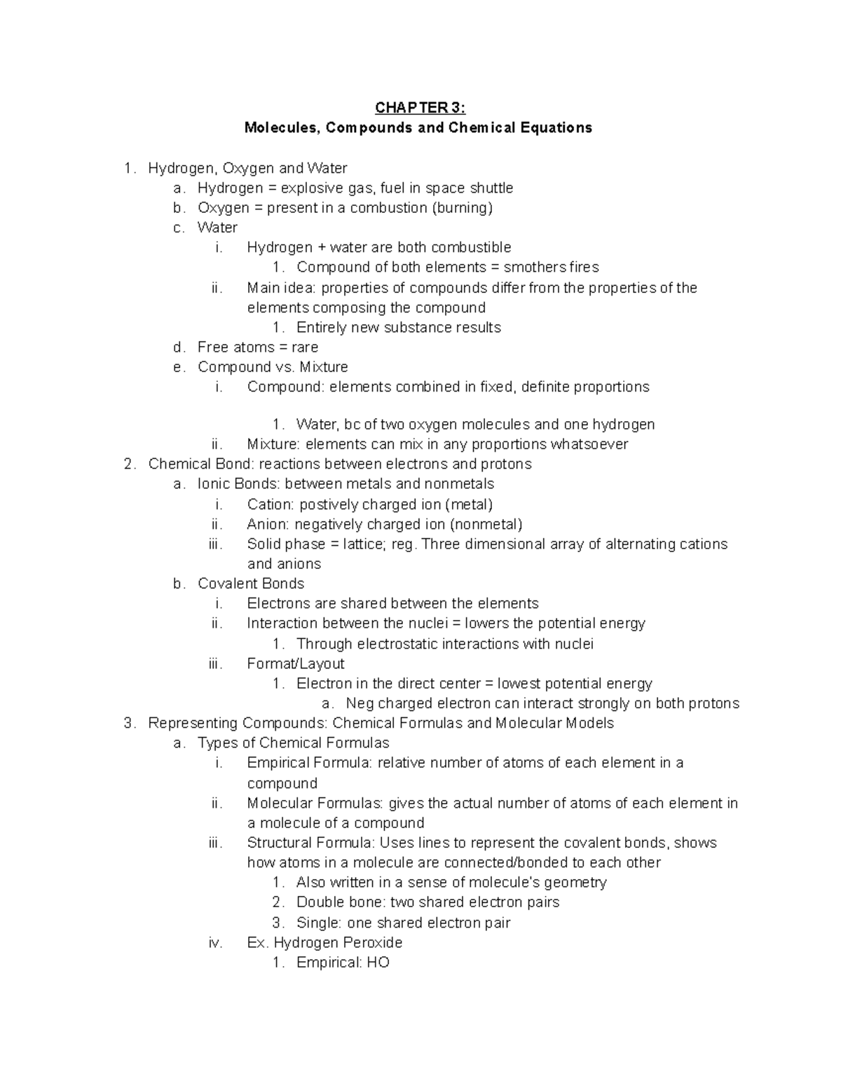 Chem Chp 3 - Examines chemical equations, molecules and compounds. 978 ...