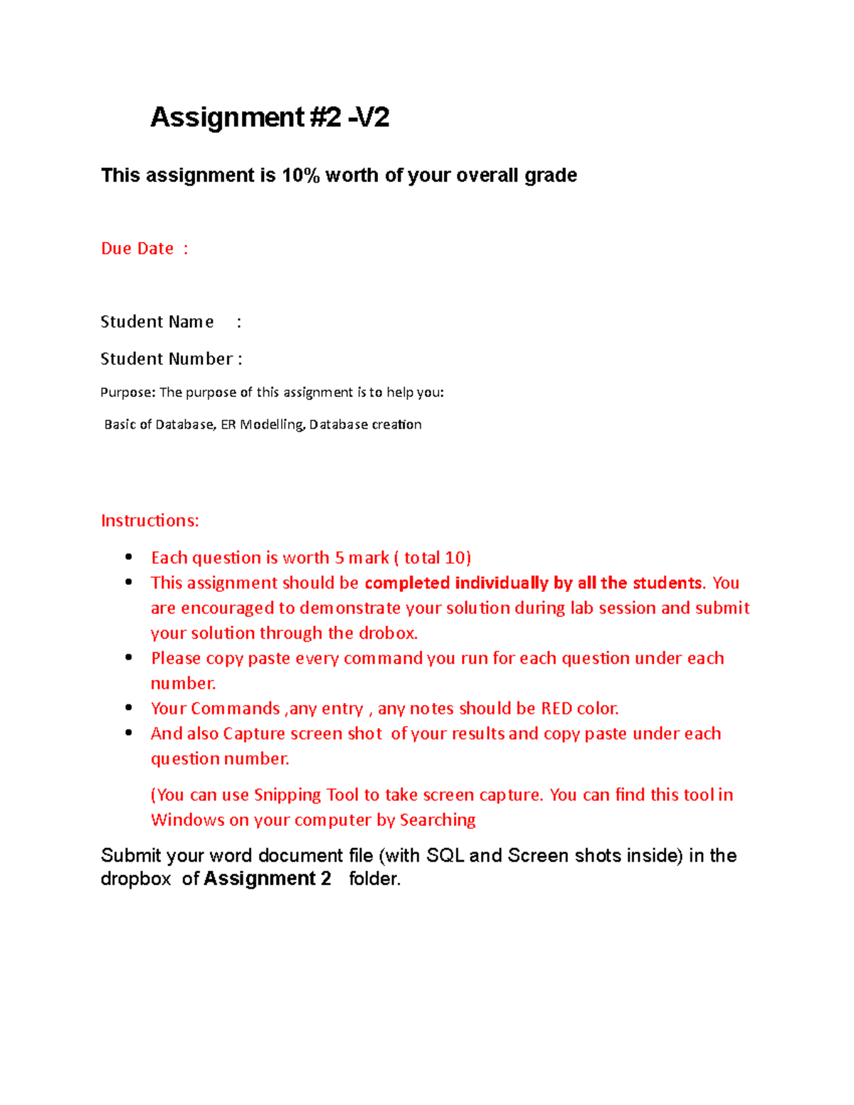 Assignment 2 -Section 2 Winter 2023 V2 - Assignment #2 -V This ...