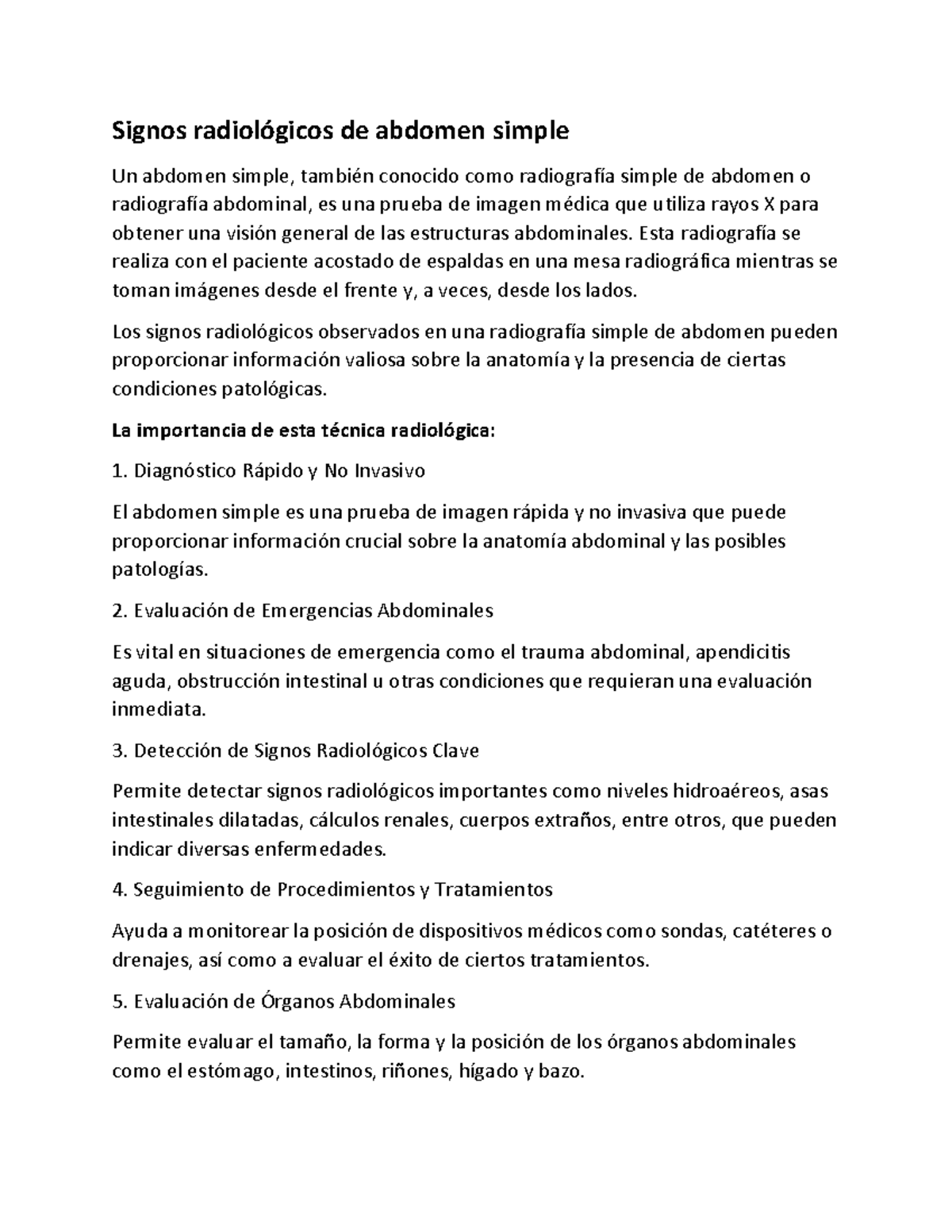 Signos radiológicos de abdomen simple - Signos radiológicos de abdomen ...