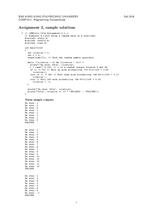 COMP1011 2020F Assignment 2 questions - THE HONG KONG POLYTECHNIC ...