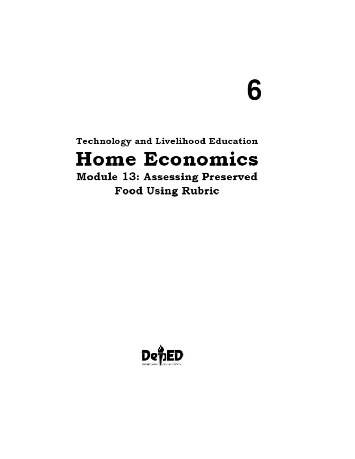 Module 13 - Home Economics - Studocu