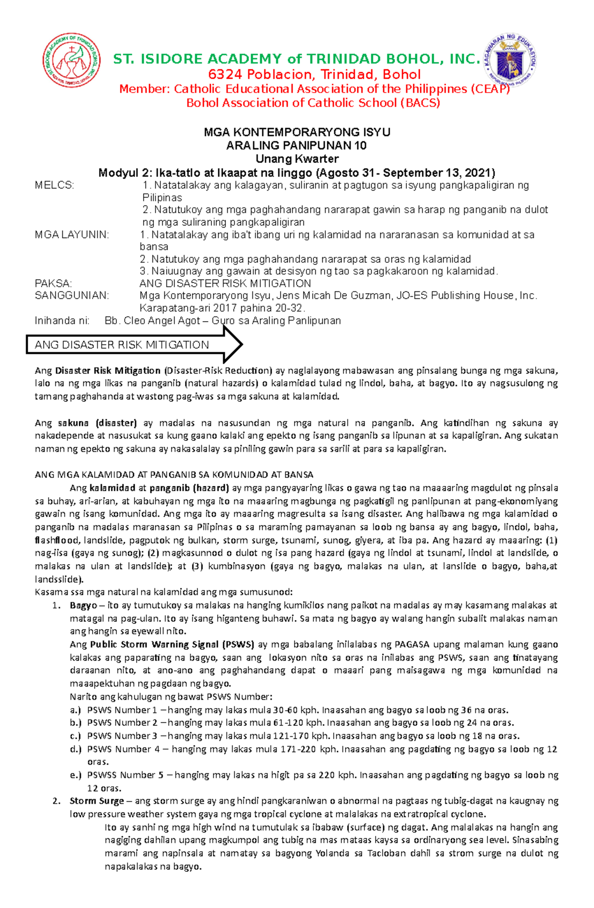 AP 10 Module 2 Q1 - hello how are you, God bless you. Thank you ...