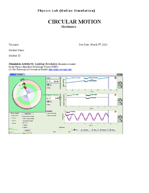 4 Circular-Motion Online - CIRCULAR MOTION Mechanics TA name: Due Date ...