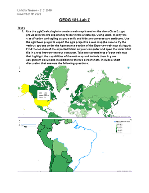 GEOG 181-Lab 5 - geography - Likhitha Tananki ~ 21012570 Sunday, October 22 2023 Geog 181 GEOG ...