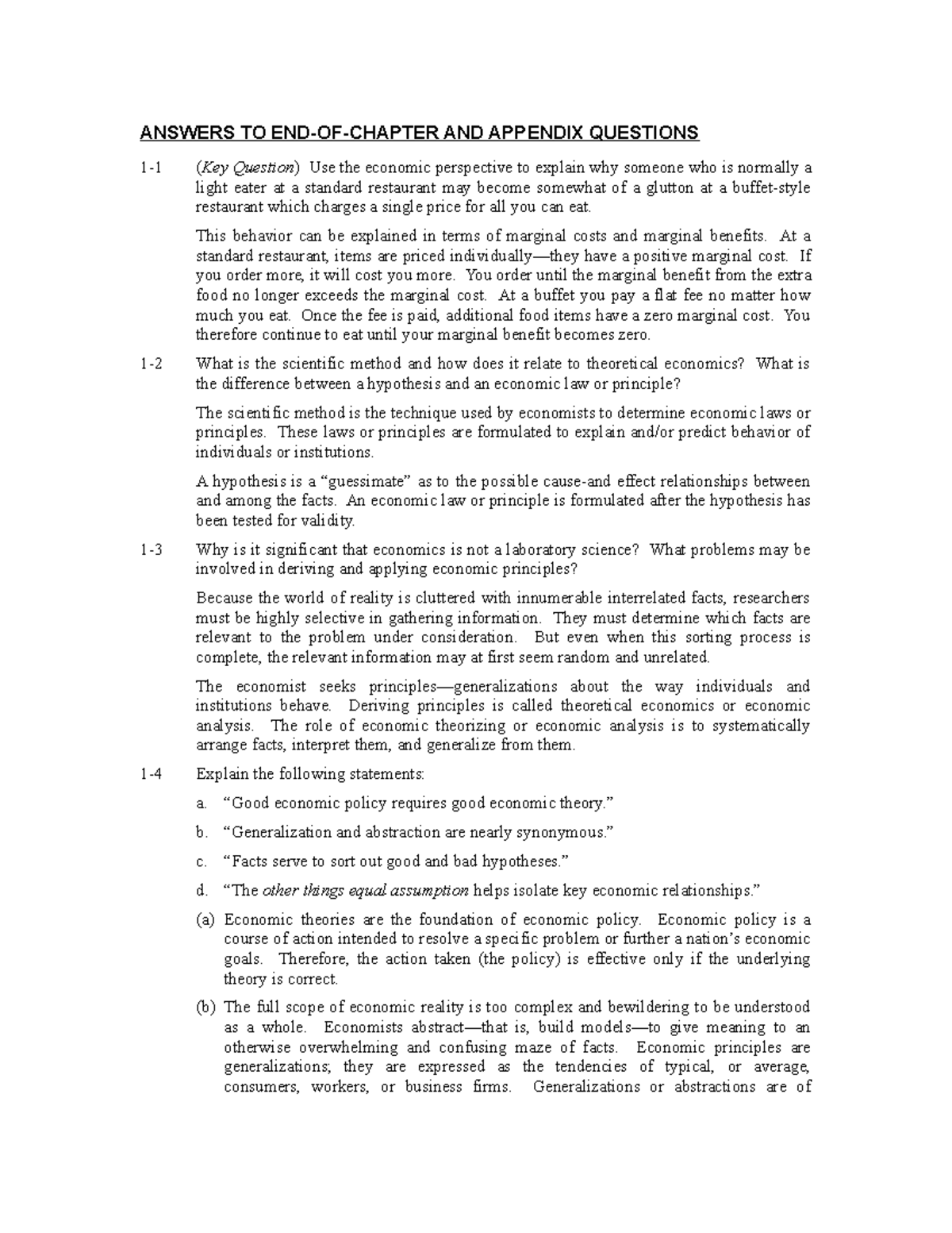 Ch01textans - Sculpture - ANSWERS TO END-OF-CHAPTER AND APPENDIX ...