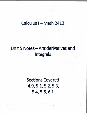 Unit 1 Notes - 2.4, 2.5, 2.6 - Completed - MATH 120 - Studocu