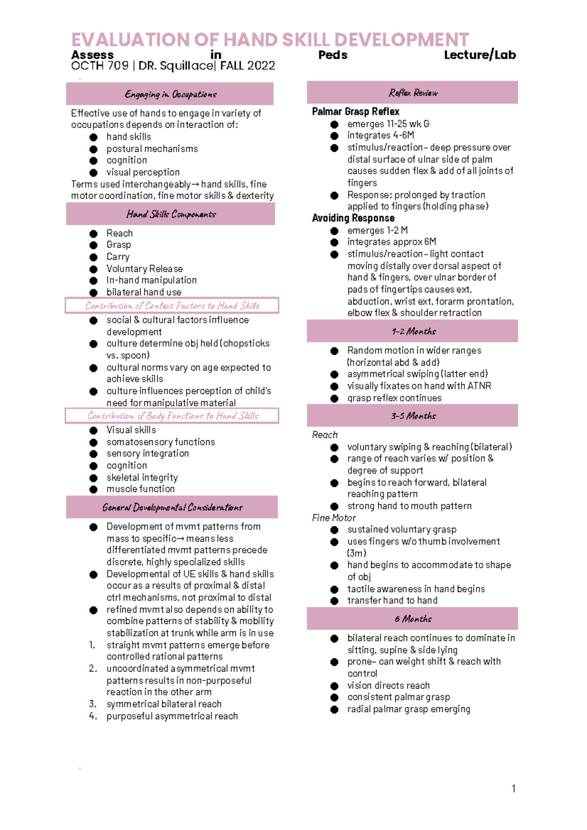 Evaluation of Hand Skill Development - EVALUATION OF HAND SKILL ...