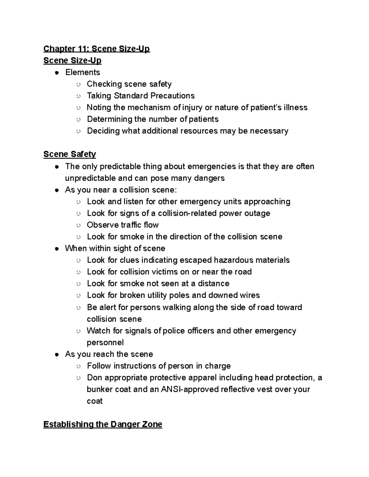 Chapter 11 Scene Size-Up - Chapter 11: Scene Size-Up Scene Size-Up ...
