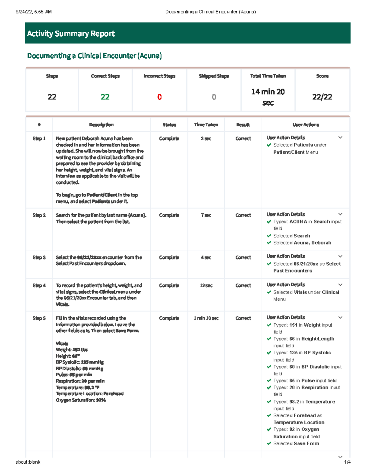 (Acuna) Documenting a Clinical Encounter (Acuna) - Documenting a ...