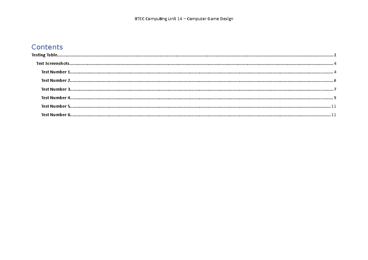 CP.6 Testing - Contents Testing - Studocu