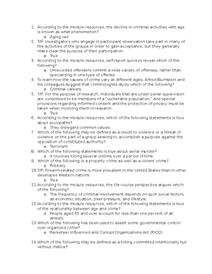 CJ 340 Module Three Assignment Module Three - CJ 340 Module Three ...