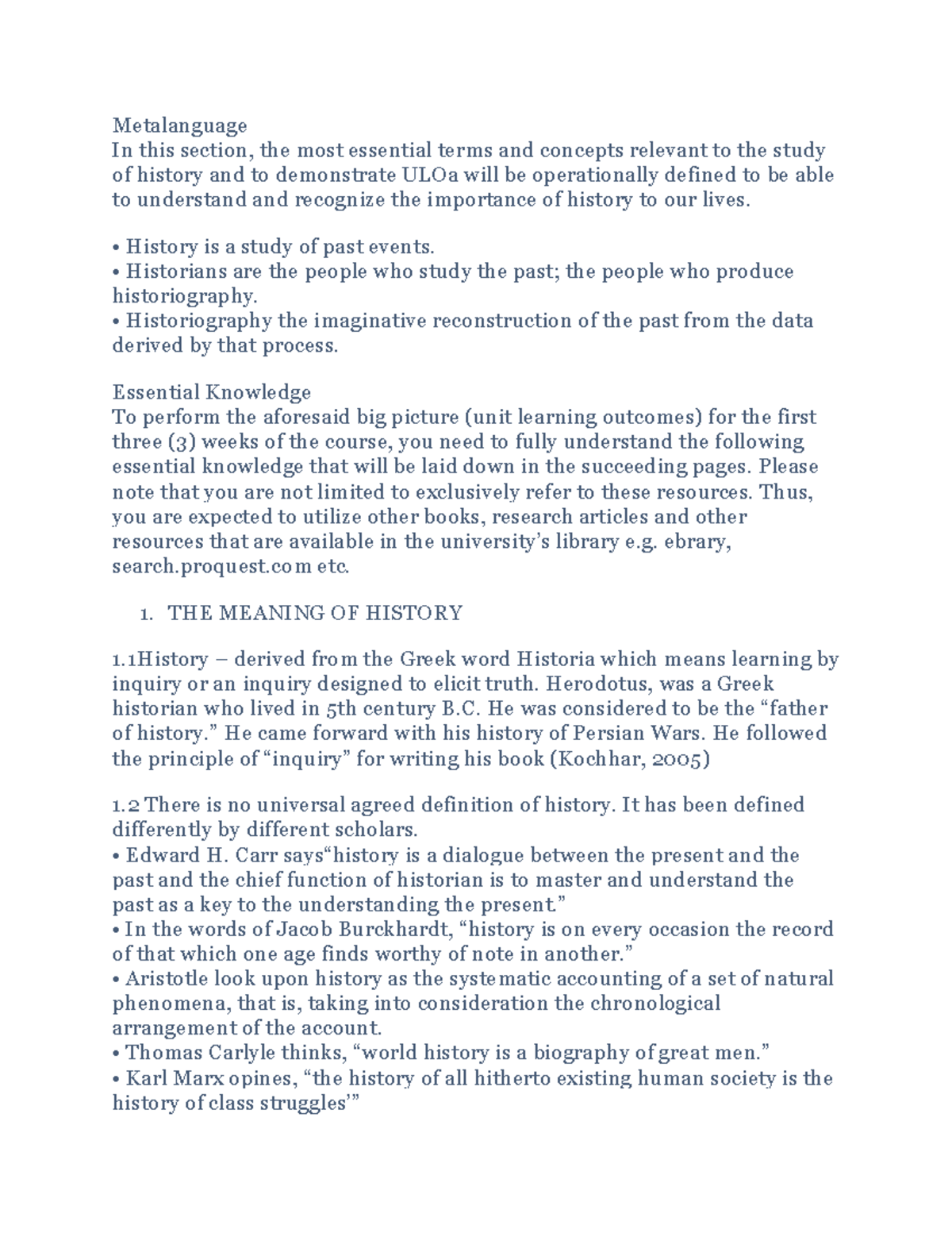 GE8 week1-3 - GE 8 notes - Metalanguage In this section, the most ...