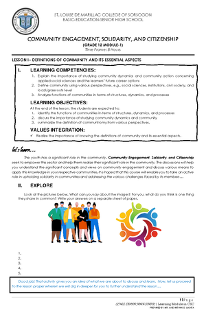 Q2 CESC Module 5 - lecture - i COMMUNITY ENGAGEMENT, SOLIDARITY AND ...