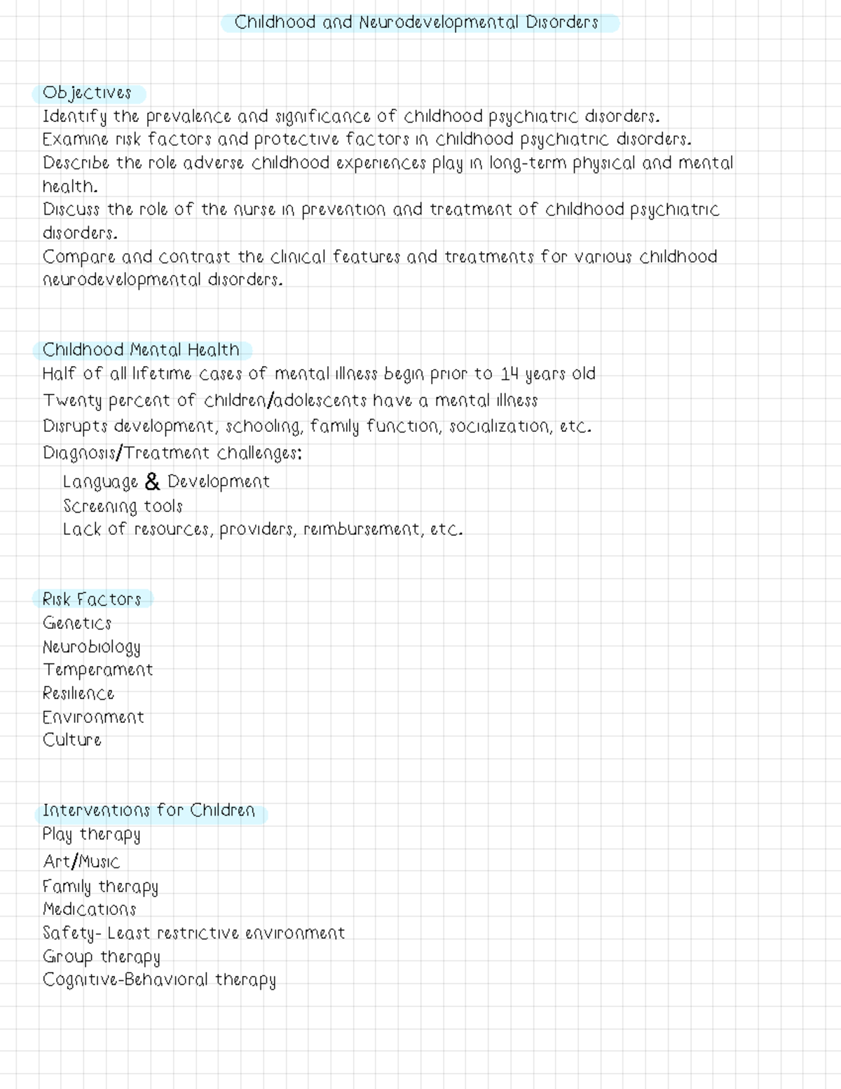 Childhood and Neurodevelopmental Disorders - Childhood and ...