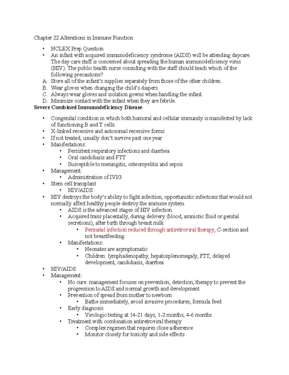 Chapter 22 Alterations in Immune Function - Chapter 22 Alterations in ...