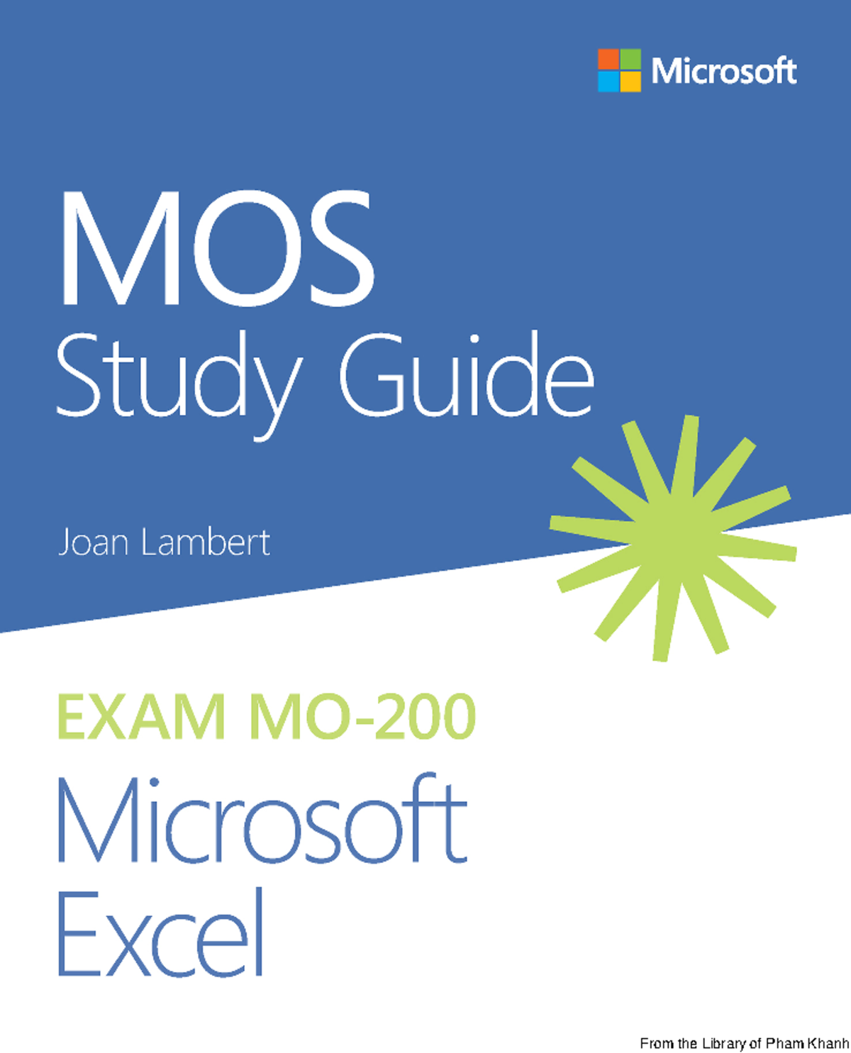 Excel Study Guide - exel - Microsoft Office Specialist MOS Study Guide ...