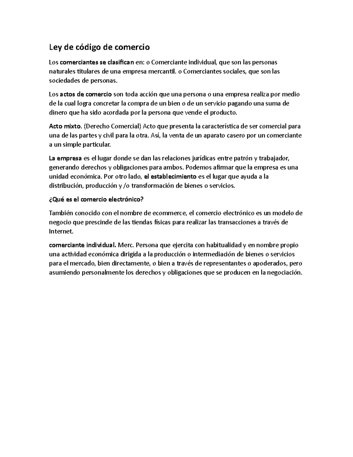 Ley de código de comercio (equipo) - Ley de código de comercio Los ...