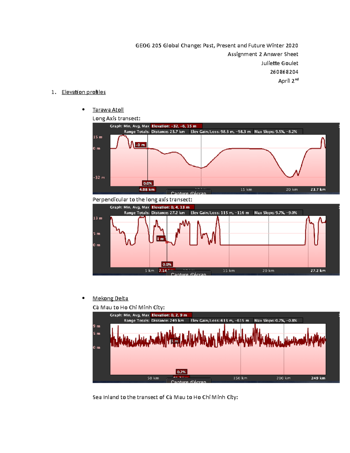 GEOG 205 - Assignment 2 - Geog 205 - GEOG 205 Global Change: Past ...