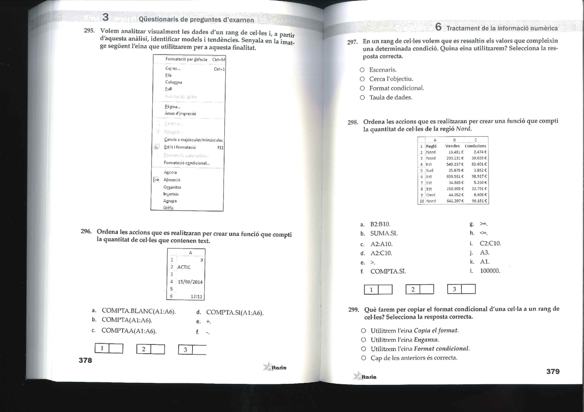 3-3 Questionario Excel Actic 3 - Ciencias de la comunicacion - Studocu