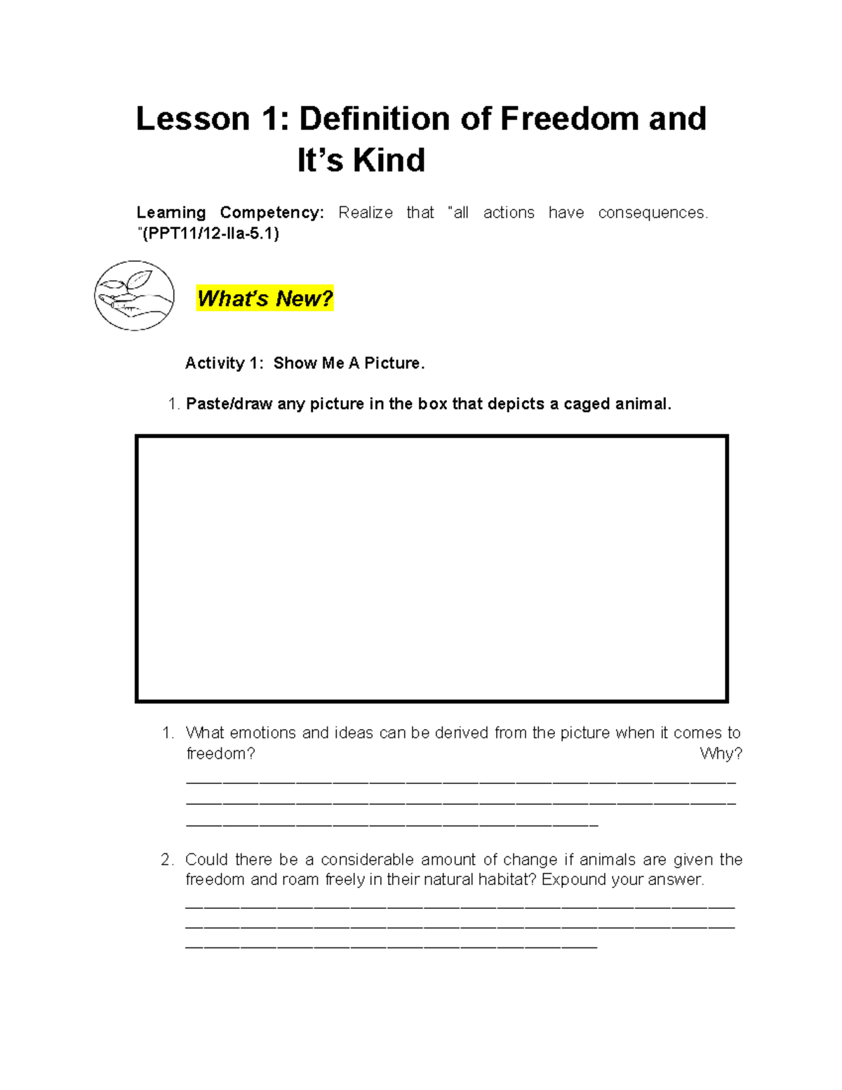 Module 5 Introduction of Philosophy week 4 quarter 1 - Lesson 1 ...