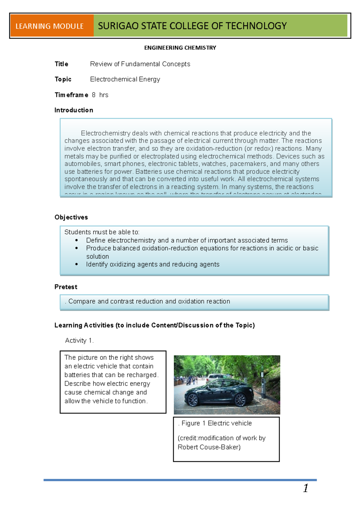 Engineering Chemistry Module 2021 - ENGINEERING CHEMISTRY Title Review ...