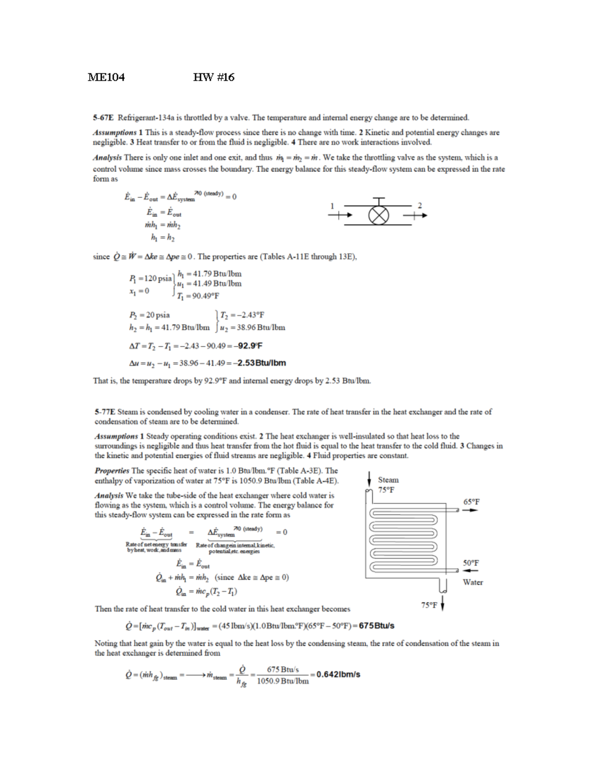 ME104 Fall2015 HW16 Soln - ME 104 - Studocu