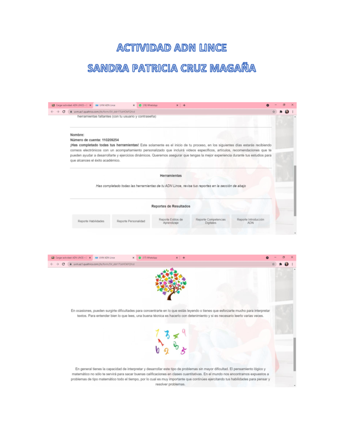 Actividad ADN Lince - Competencias de comunicación - Studocu