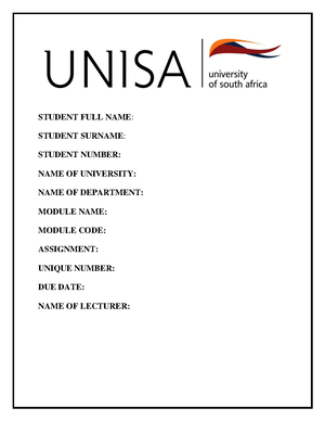 Psc3702 - Name: Zamokuhle Magasesela Student Number: Module: PSC 3702 ...