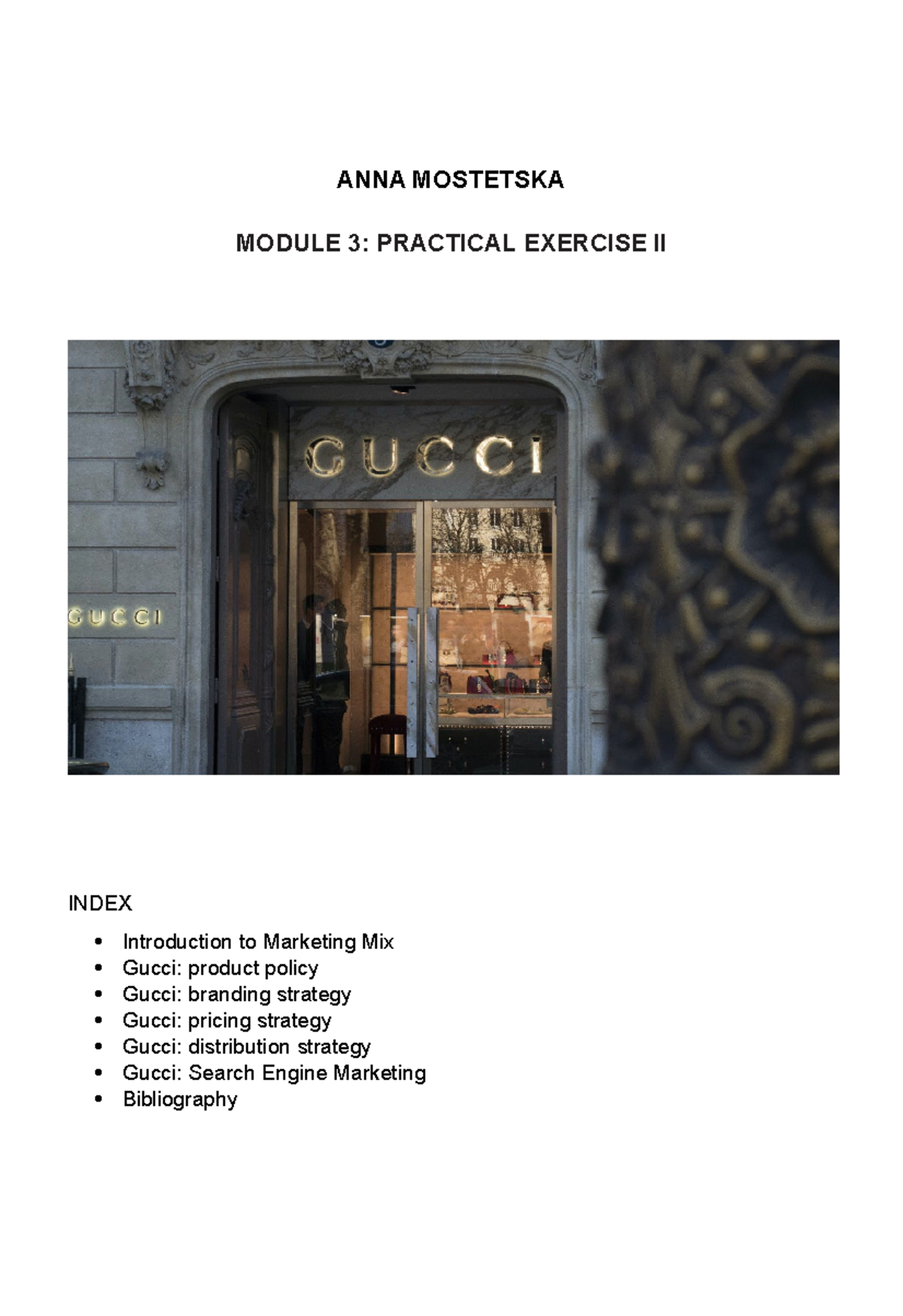 Mandatory practical exercise for module 3 - ANNA MOSTETSKA MODULE 3 ...