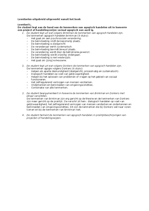 Schematisch overzicht van alle methoden - Methode Doelgroep Doelen ...