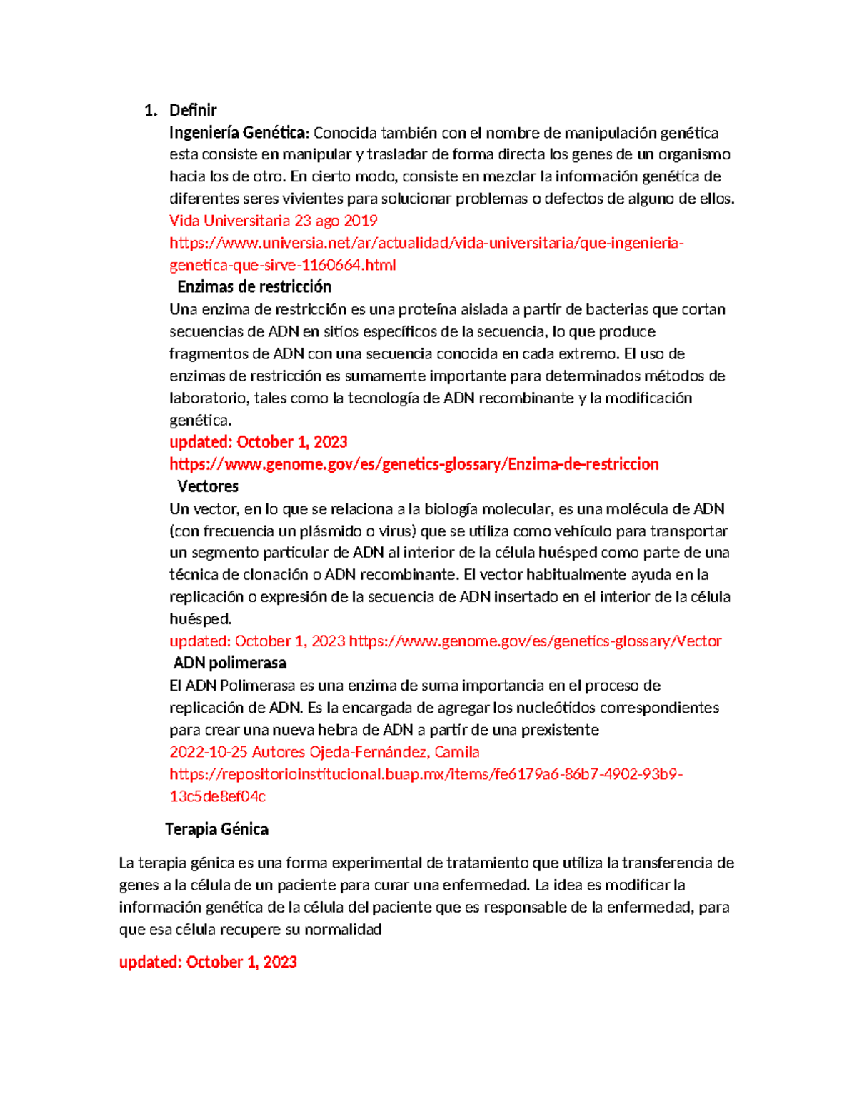 Trabajo micro industrial - Definir Ingeniería Genética: Conocida ...