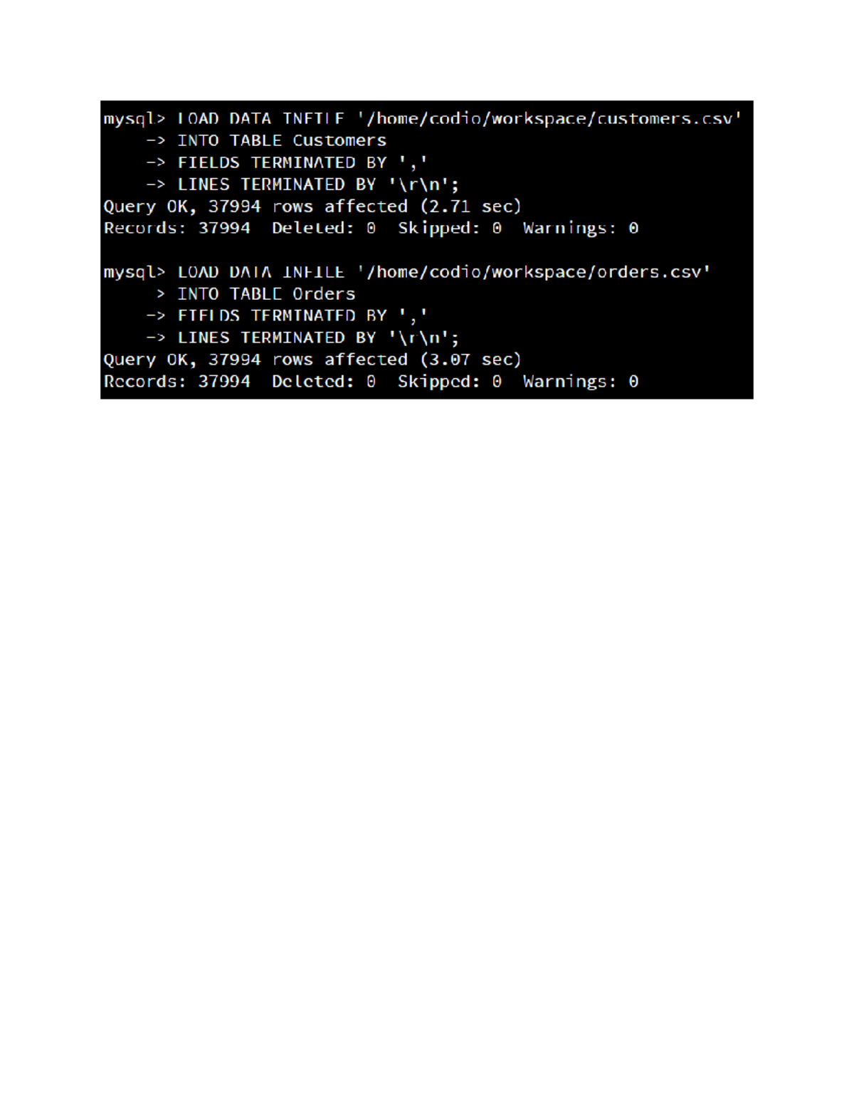 Loading data infile in tables - DAD-220 - Studocu