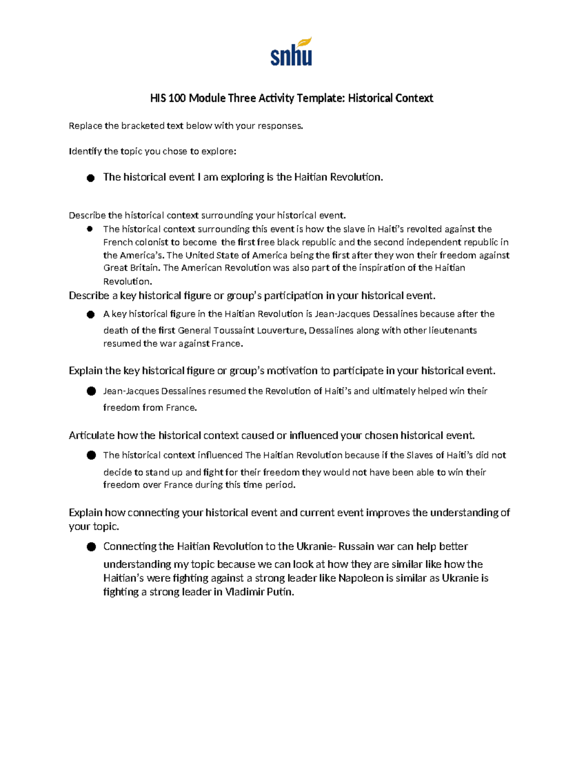 HIS 100 Module Three Activity Context Template - HIS 100 Module Three ...