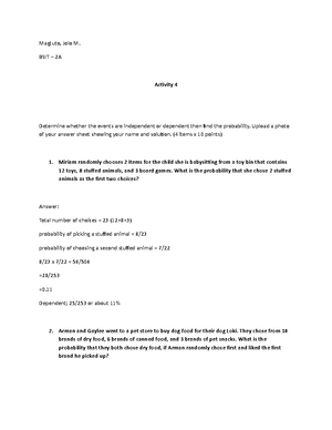 05 Task Performance 1 Magtuto Jolo - IT Magtuto, Jolo M. BSIT – 2A Task ...