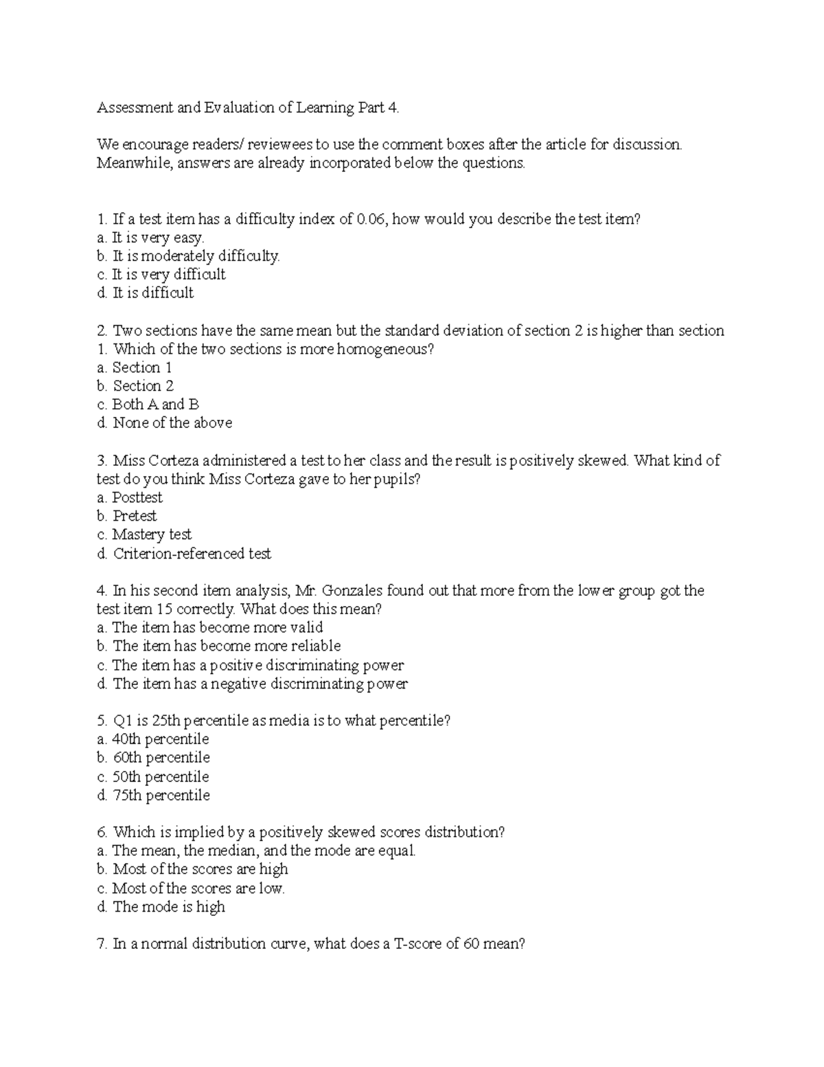 Assessment And Evaluation Of Learning Part 4 Assessment And assessment-and-evaluation-of-learning-part-4-assessment-and