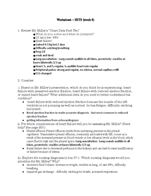 Worksheet # 2 Case Study group work..... - Worksheet # 2 Case Study ...