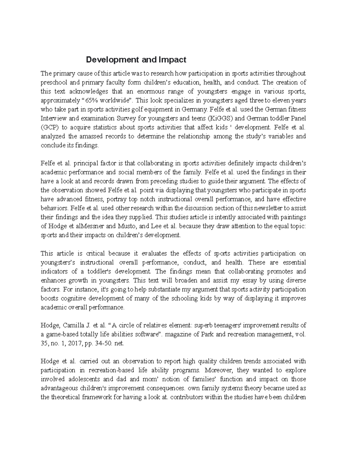 Development and Impact - The creation of this text acknowledges that an ...