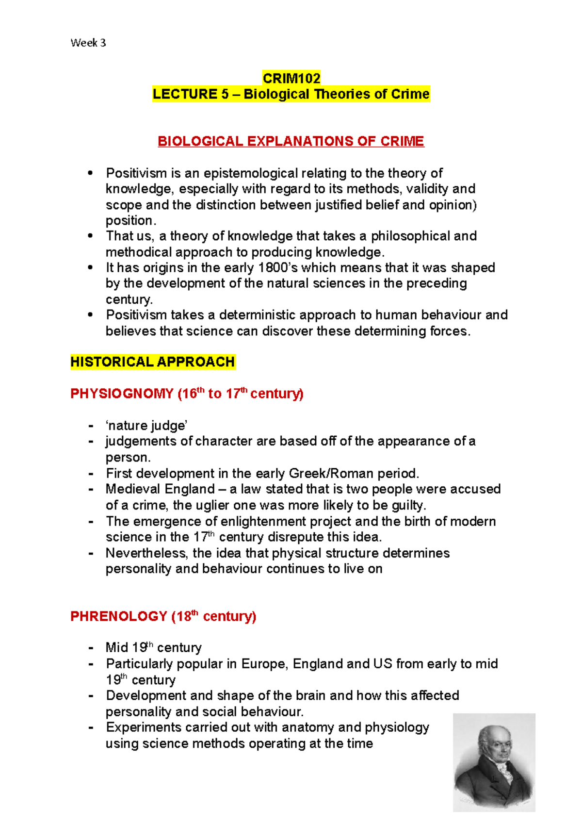 CRIM102- Biological Theories of Crime - CRIM102 - Lancaster - Studocu