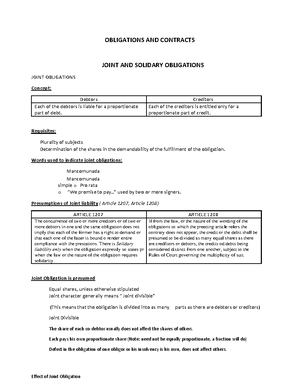 Oblicon - reviewer - OBLIGATIONS AND CONTRACTS Law – is the rule of ...